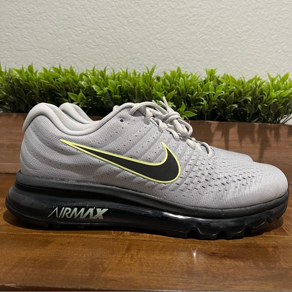 Nike | Shoes | Nike Air Max 27 Running Shoes Wolf Greyblack 849559012 ...